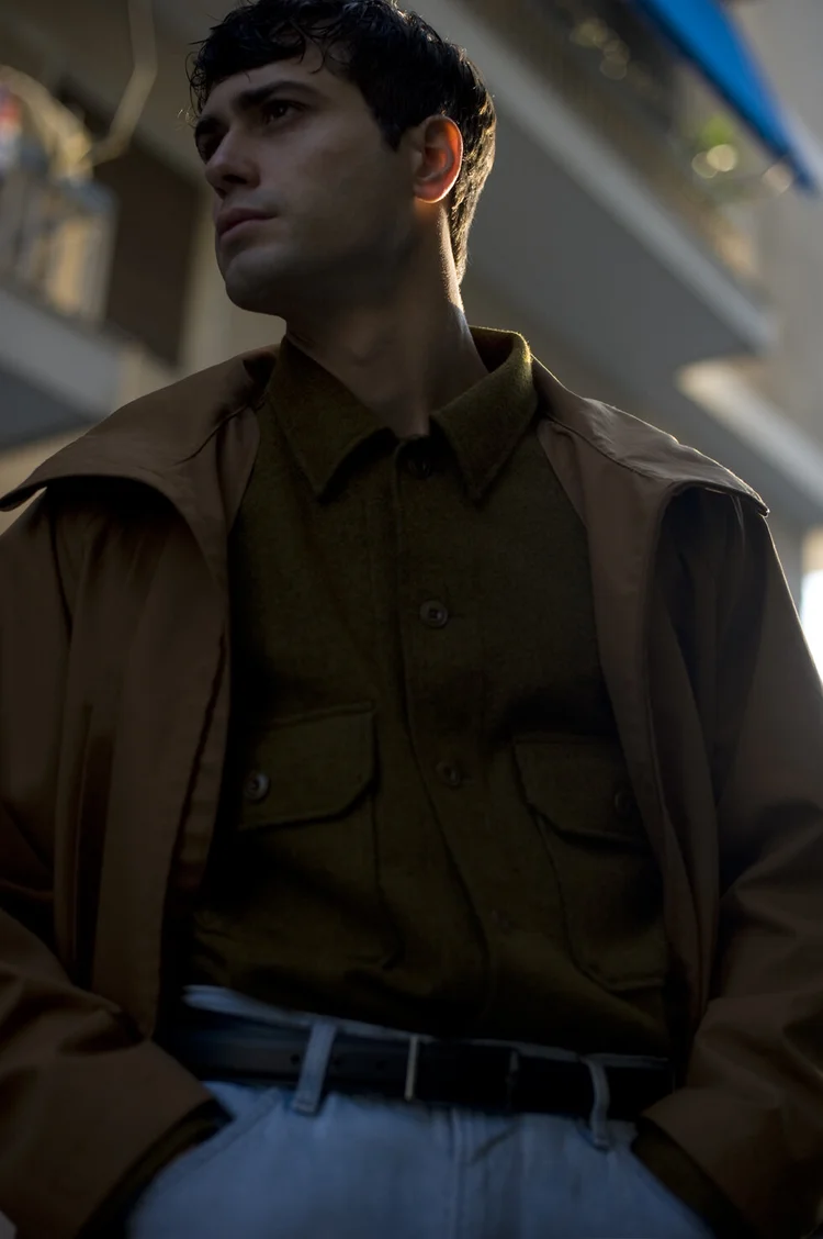 Editorial of male model Dimitri Tzanetakos photographed by Nicolas ...