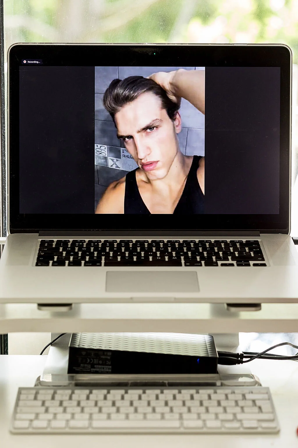 Editorial of male model Jaser Autello photographed in isolation by ...