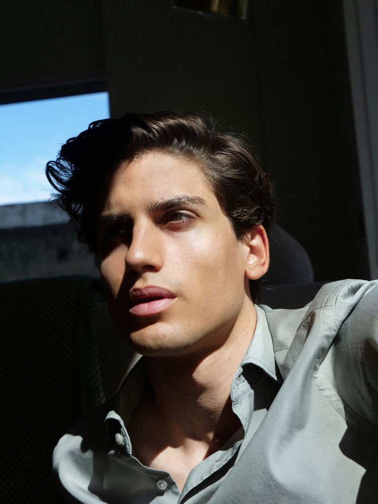 Editorial of male model Gerard Sabe photographed in isolation ...