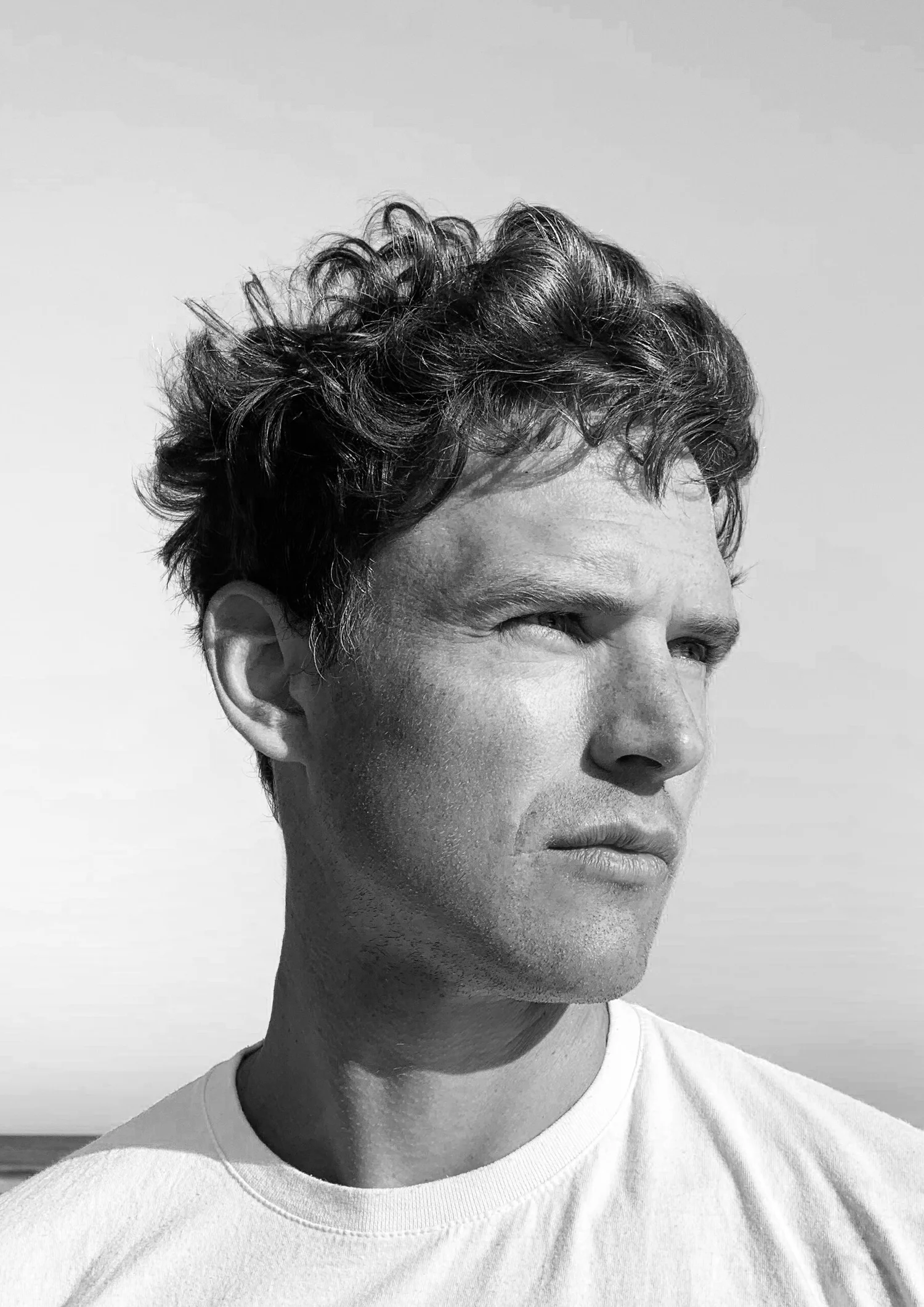 Editorial of male model Guy Robinson photographed in isolation ...