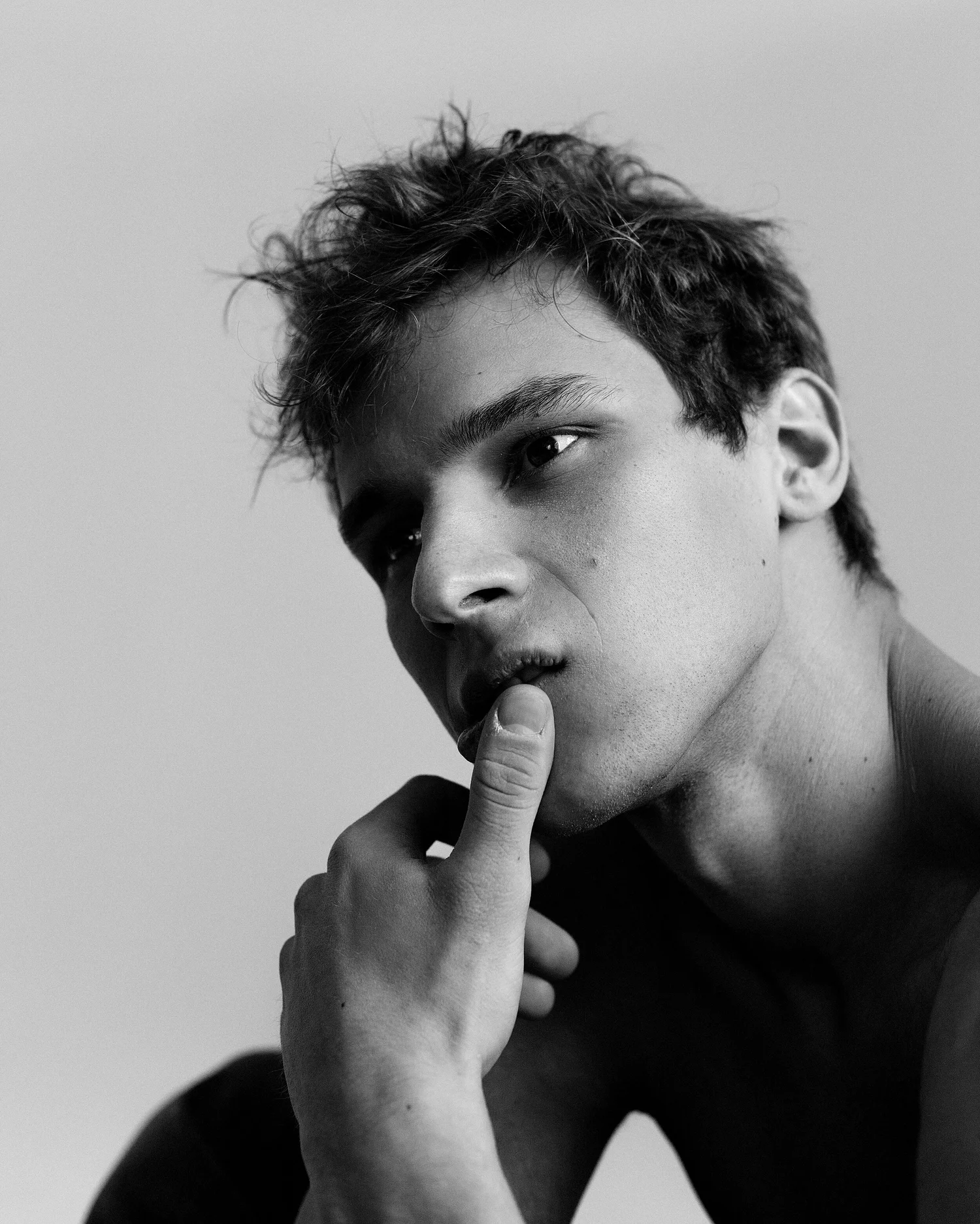 Editorial of male model Ivan Kardakov photographed by Arthur Gareev ...