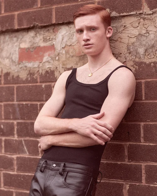 Editorial of male model George Osborne at Supa by photographer Declan ...