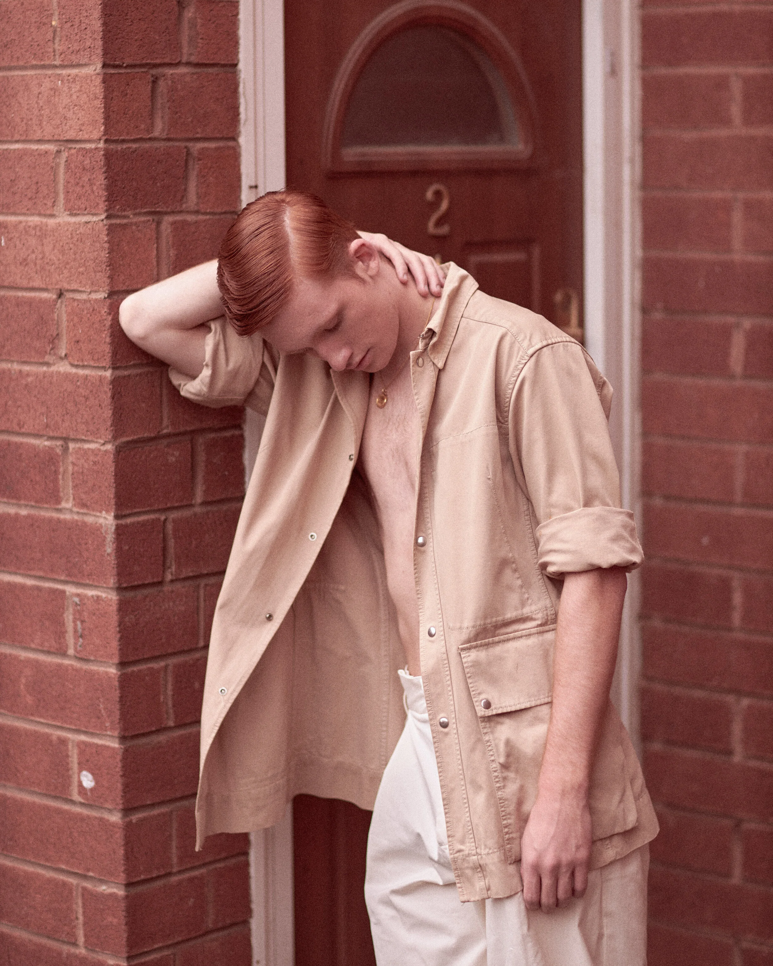 Editorial of male model George Osborne at Supa by photographer Declan ...