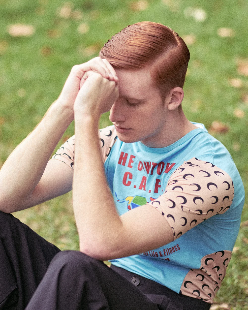 Editorial of male model George Osborne at Supa by photographer Declan ...