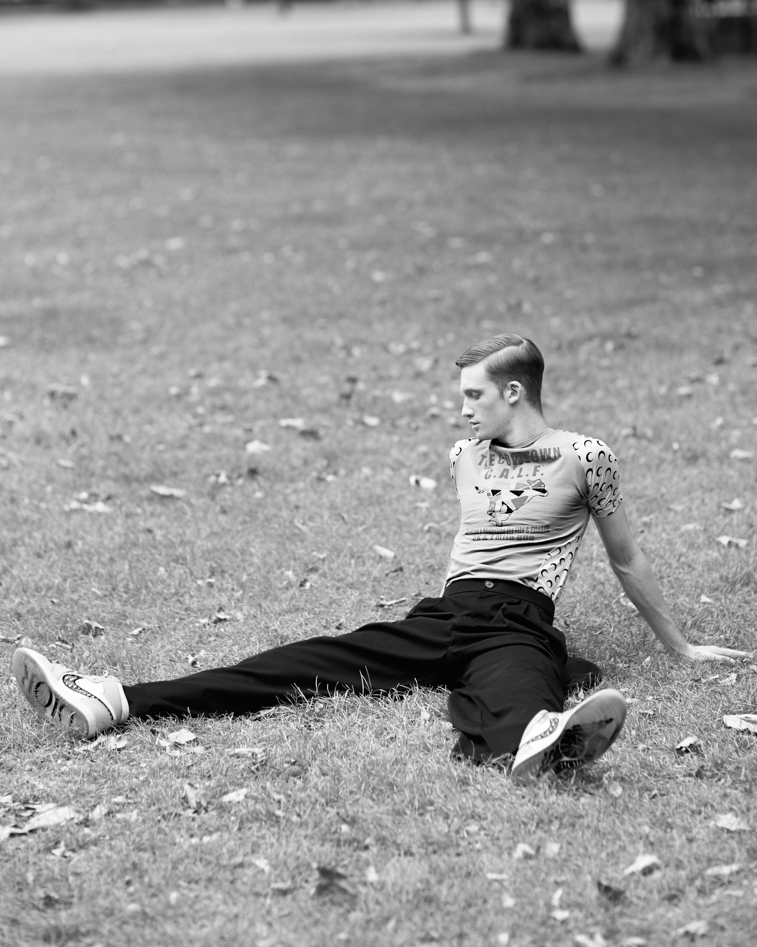 Editorial of male model George Osborne at Supa by photographer Declan ...