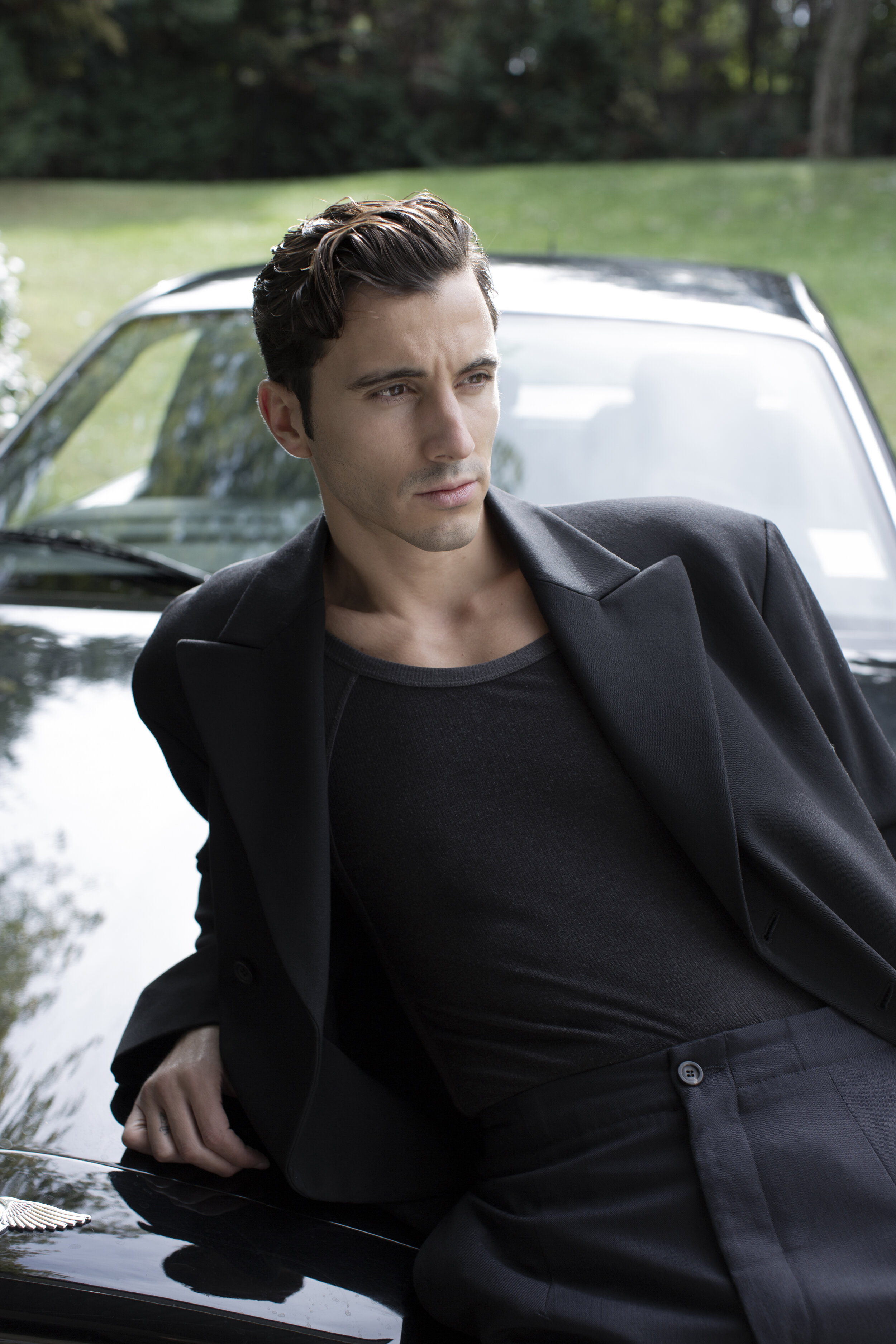 Editorial of male model Javier Rept by Lee Wood in Dirk Bikkembergs for ...