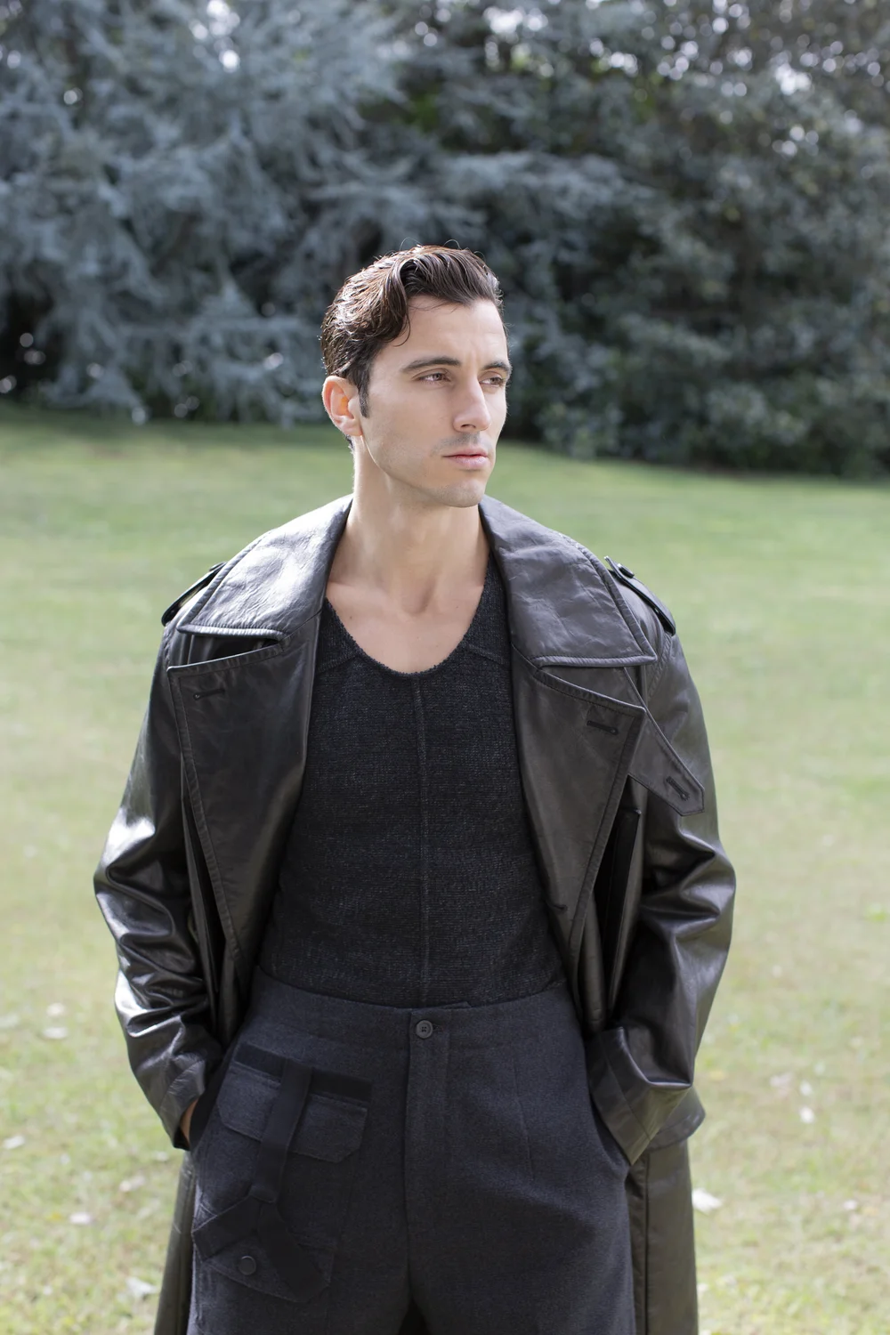 Editorial of male model Javier Rept by Lee Wood in Dirk Bikkembergs for ...