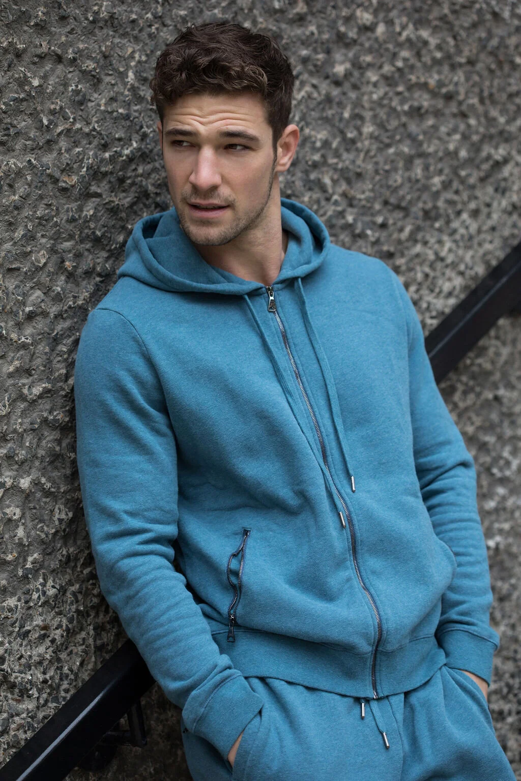 Editorial of male model James Wilson in sportswear brands Torsa, FILA ...