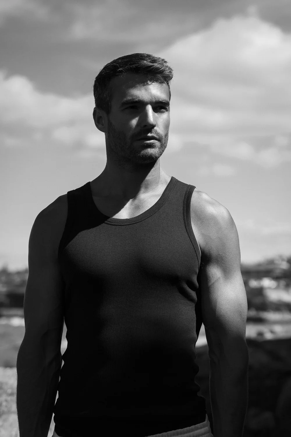 Male model Nick Bosher at Scoop Management by photographer Pat Supsiri ...