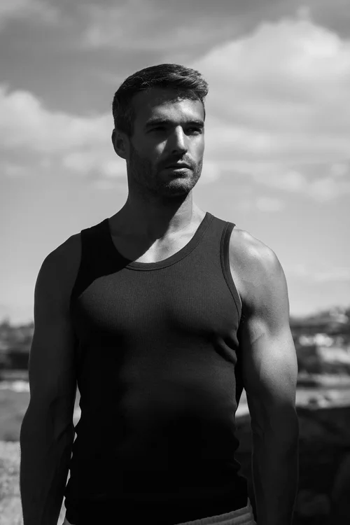 Male model Nick Bosher at Scoop Management by photographer Pat Supsiri ...