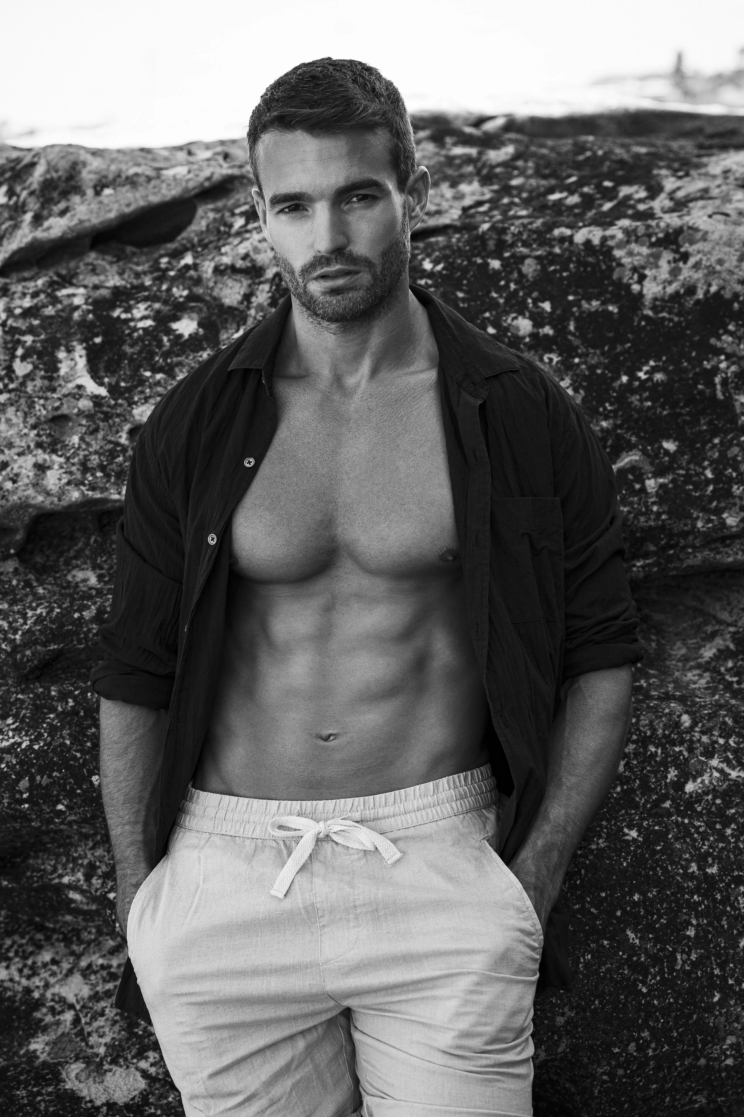 Male model Nick Bosher at Scoop Management by photographer Pat Supsiri ...