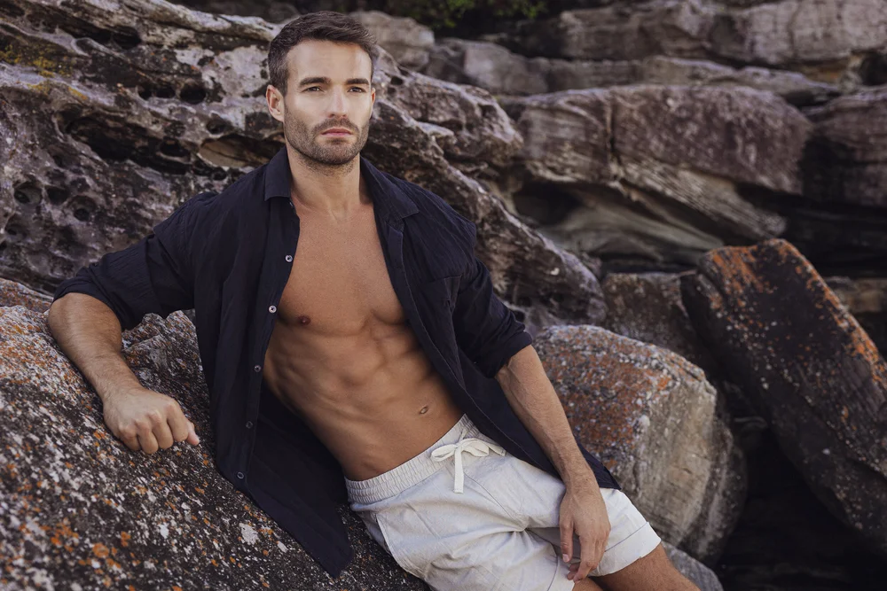 Male model Nick Bosher at Scoop Management by photographer Pat Supsiri ...