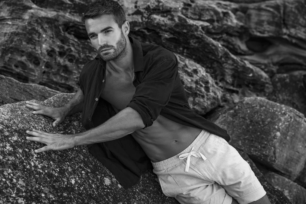 Male model Nick Bosher at Scoop Management by photographer Pat Supsiri ...