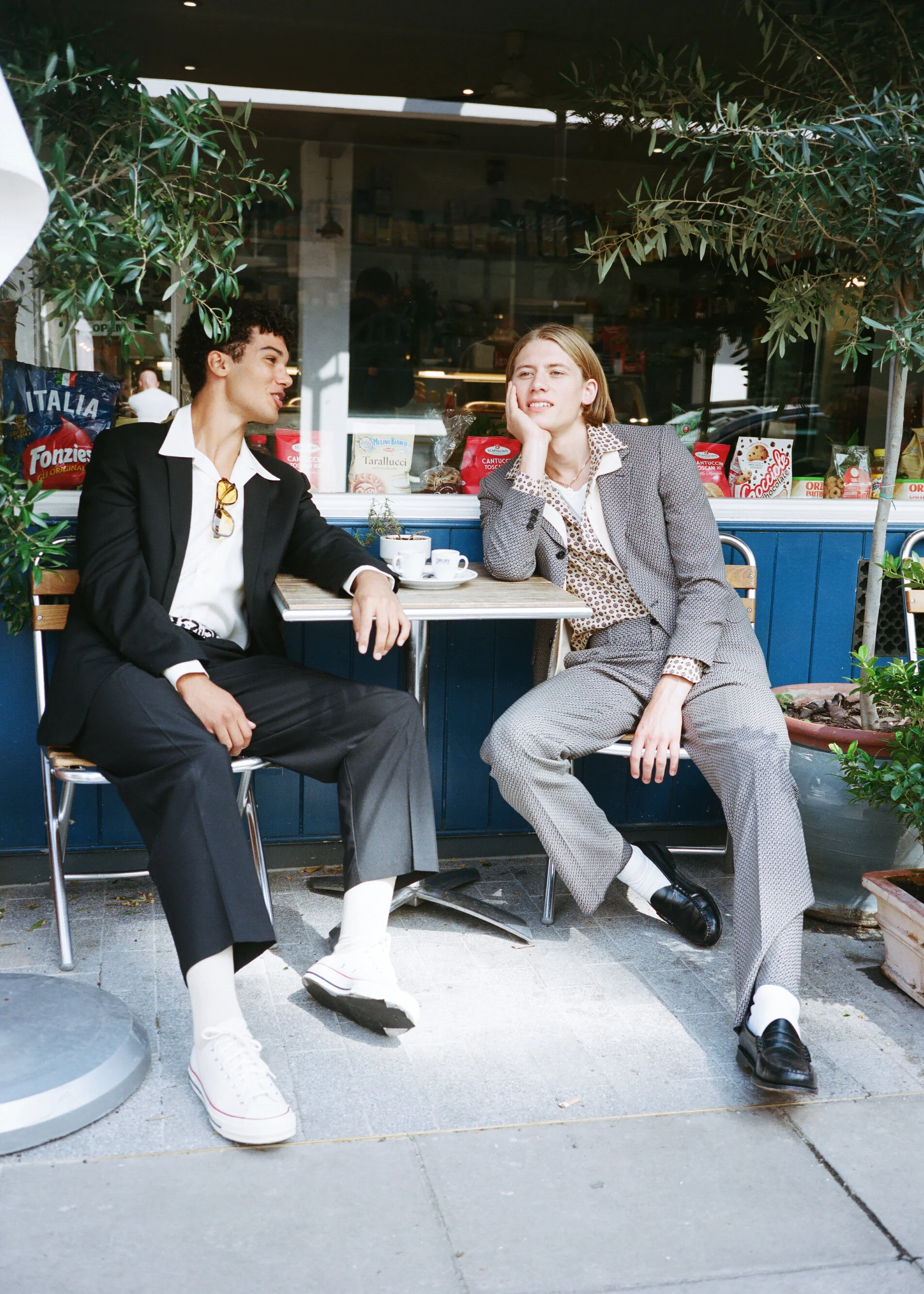 Editorial with models Owen Topping & George Adamson at Menace Model ...