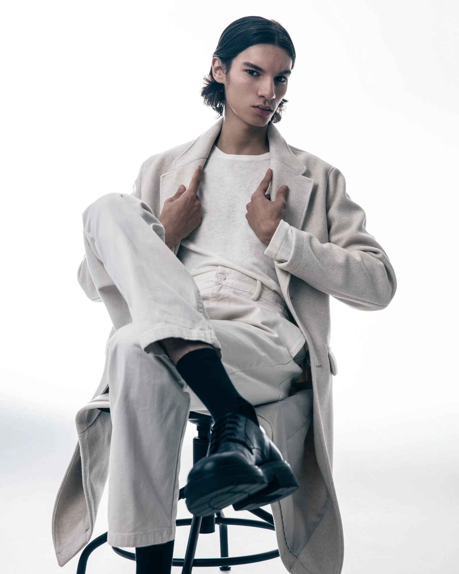 Male model Walid Amhamdi at Menace Model Management by Jakub Koziel for ...