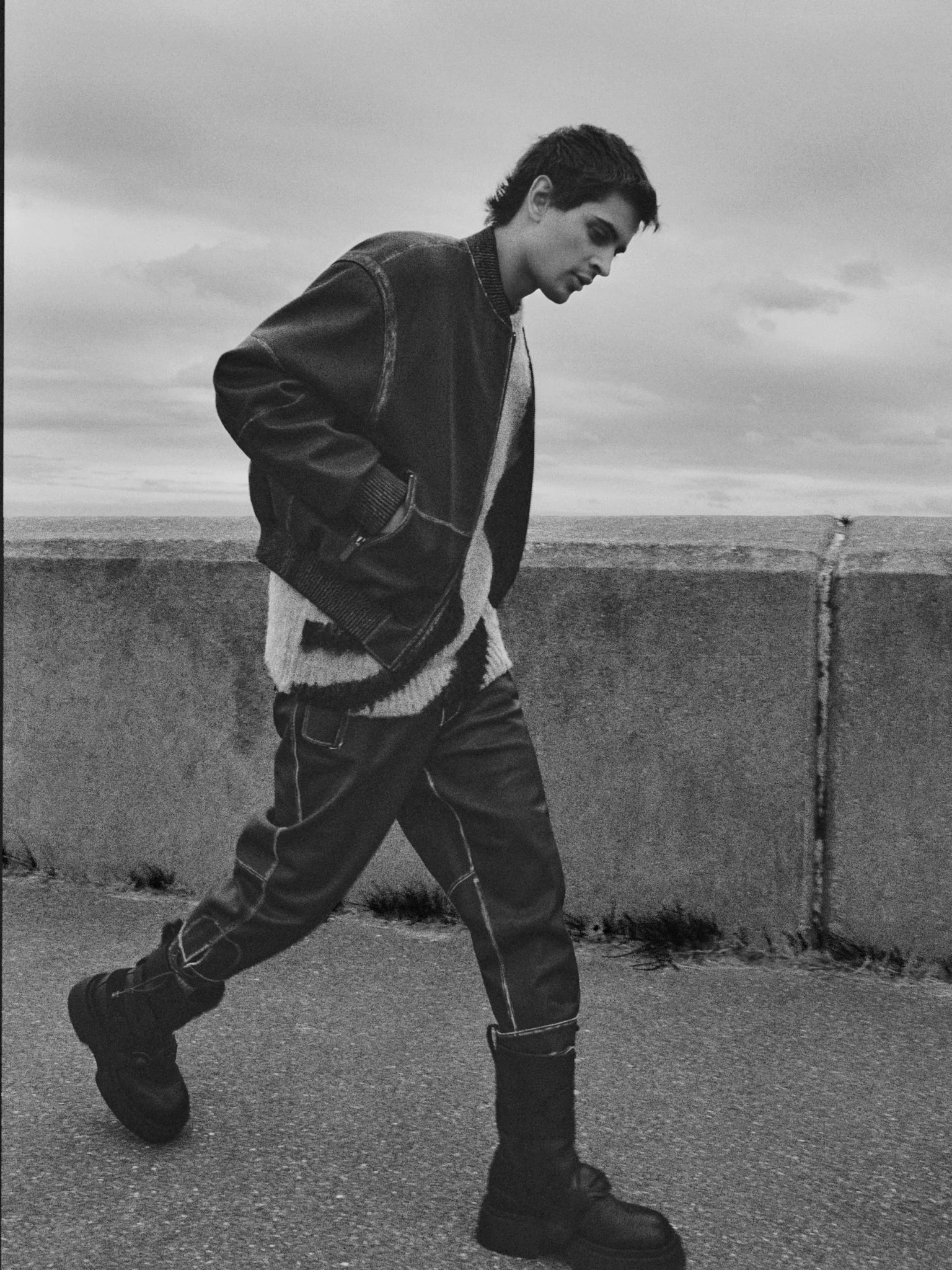 Editorial with male model Pablo Garcia at Premier with photographer ...