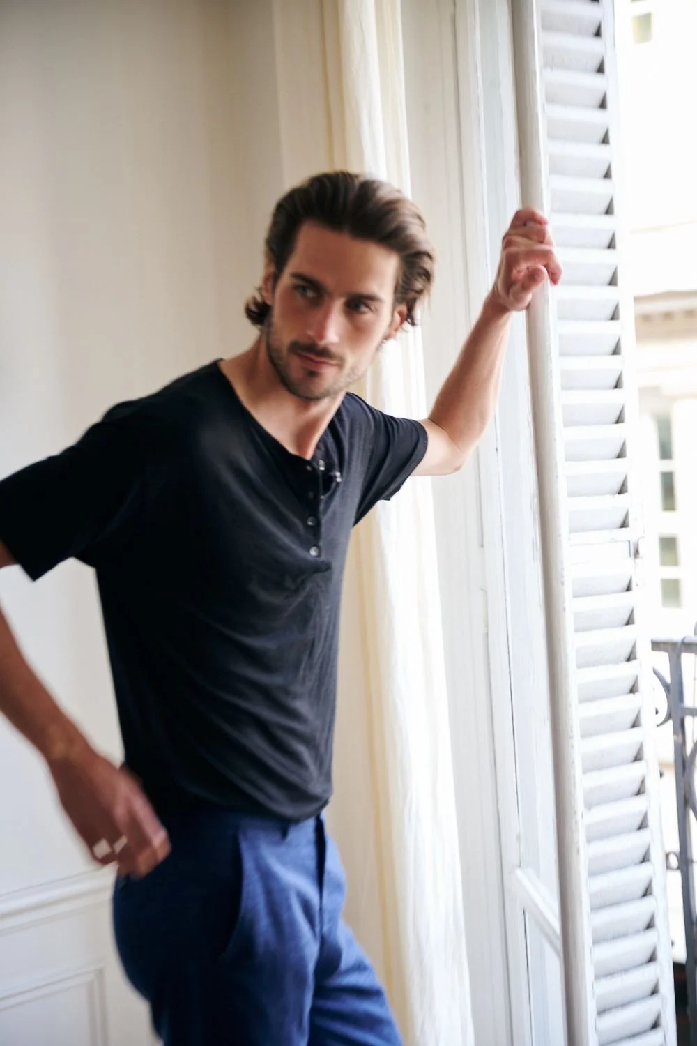 Male model Giorgos Mavrogiannis photographed by Cedric Terrell for The ...