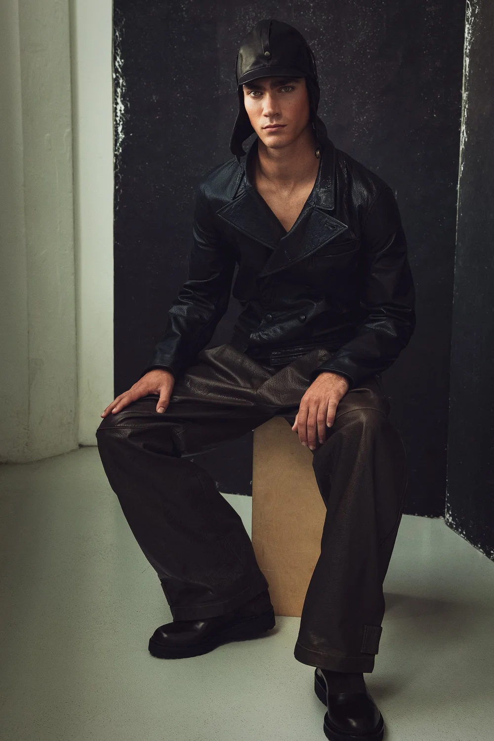EXCLUSIVE: Male model Louis Howells in AW23 Emporio Armani & Giorgio ...
