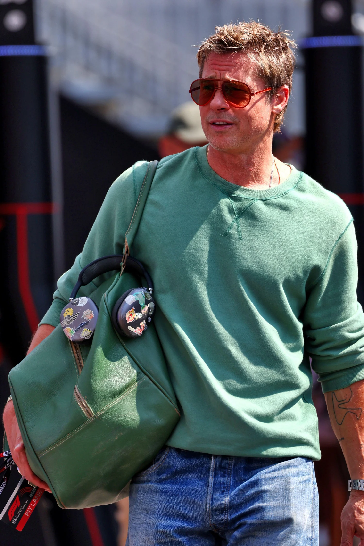 Brad Pitt Wears Sunspel Loopback Sweatshirt in F1 Film — Limited Edition Drops June 25 — The ...