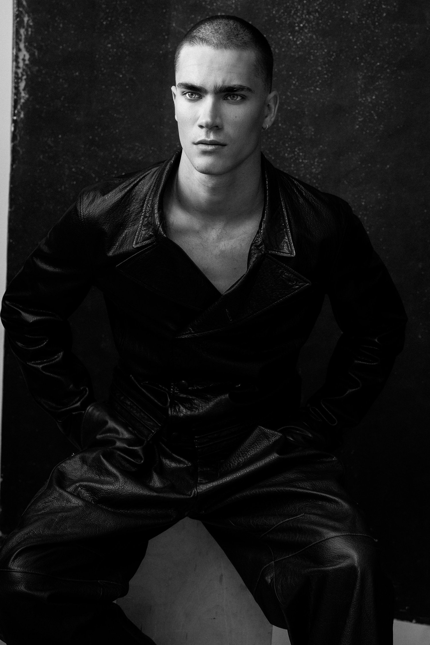 EXCLUSIVE: Male model Louis Howells in AW23 Emporio Armani & Giorgio ...