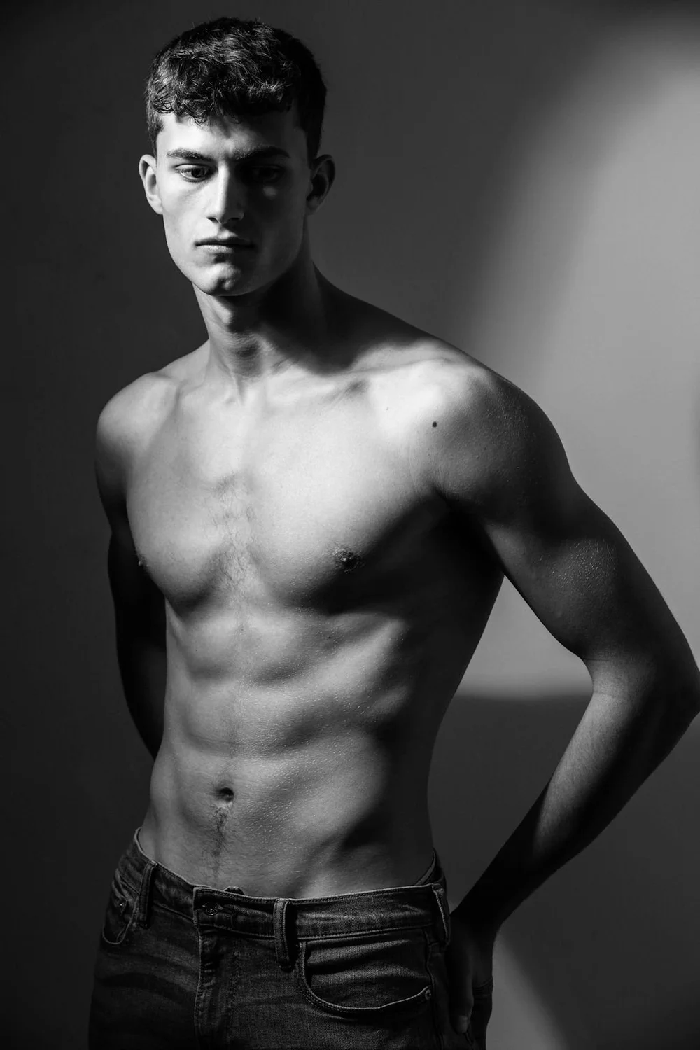 Male model Jude Wright at Nevs photographed by Nicholas Andrews for The ...