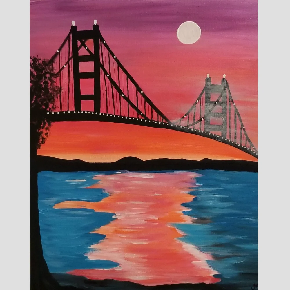 Moonlit Bridge Paint-Night Event Gator's Shack Loxahatchee — Jan's ...