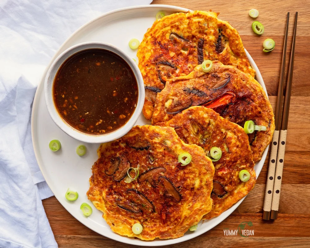 Just Egg Vegan Vegetable Egg Foo Young — The Yummy Vegan