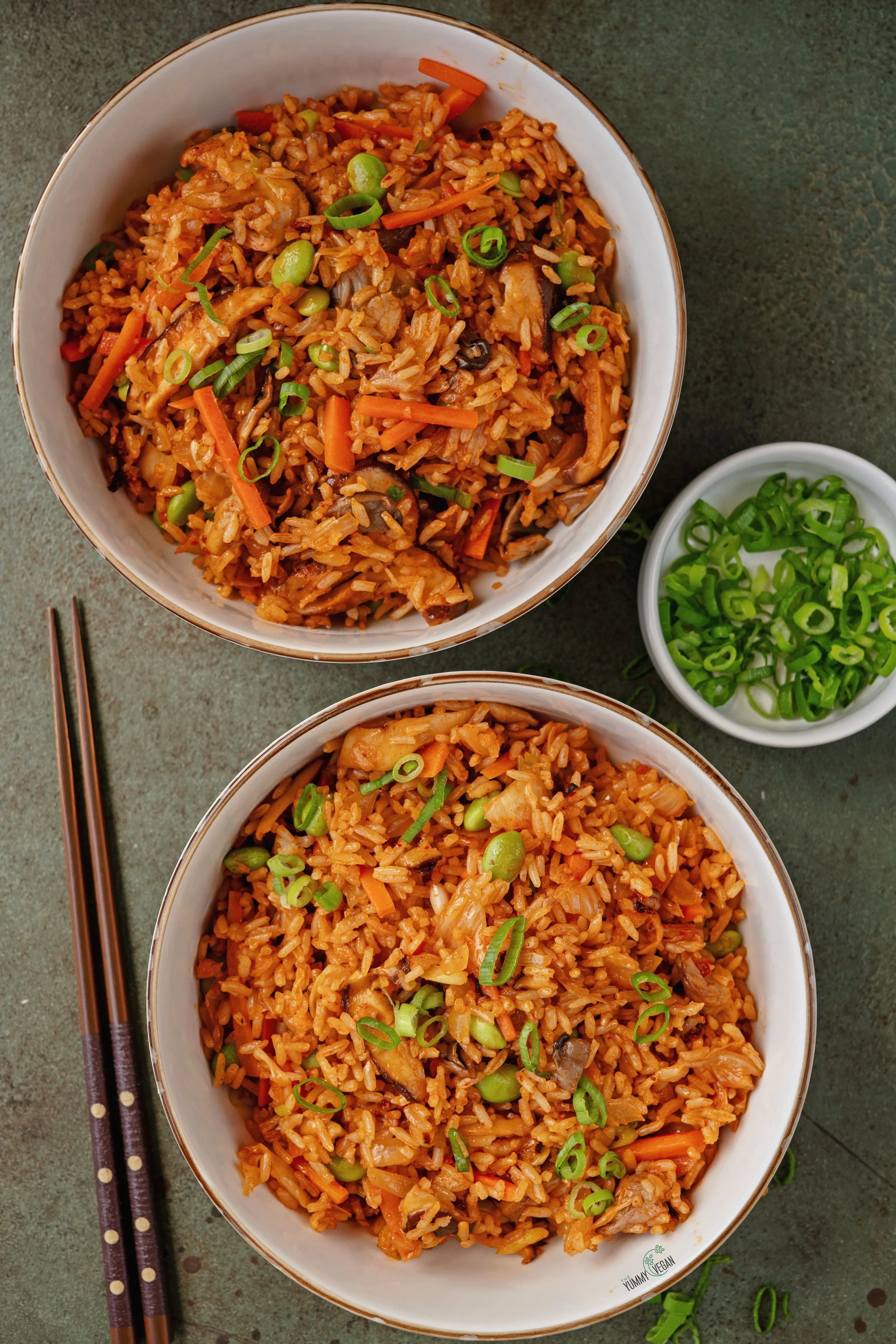 Kimchi Fried Rice — The Yummy Vegan