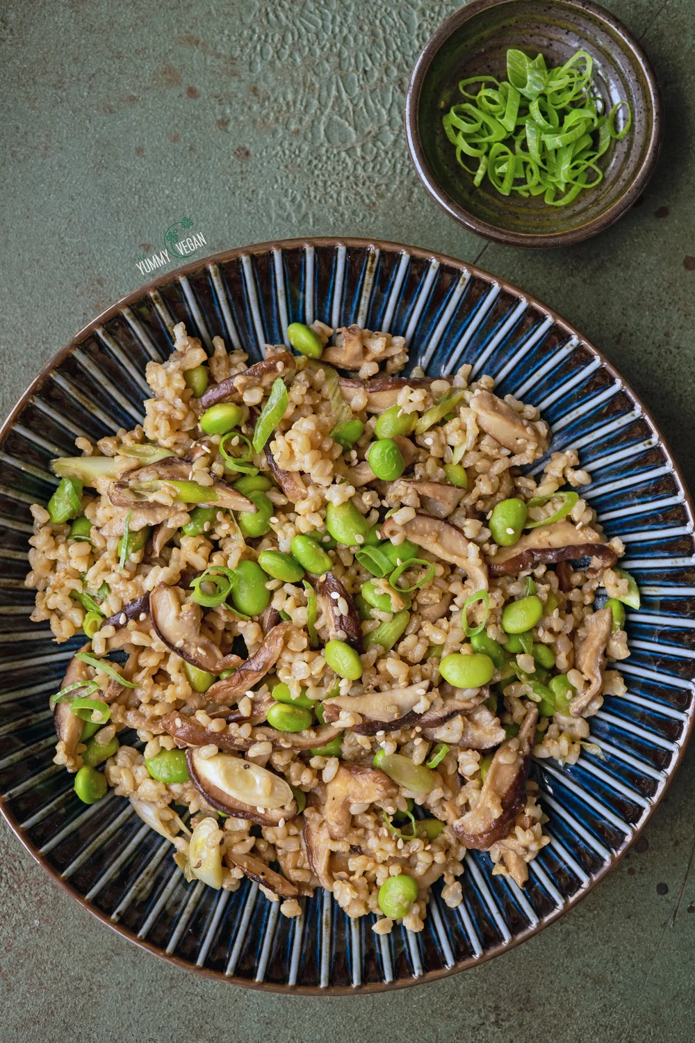 Miso Shiitake Rice — The Yummy Vegan