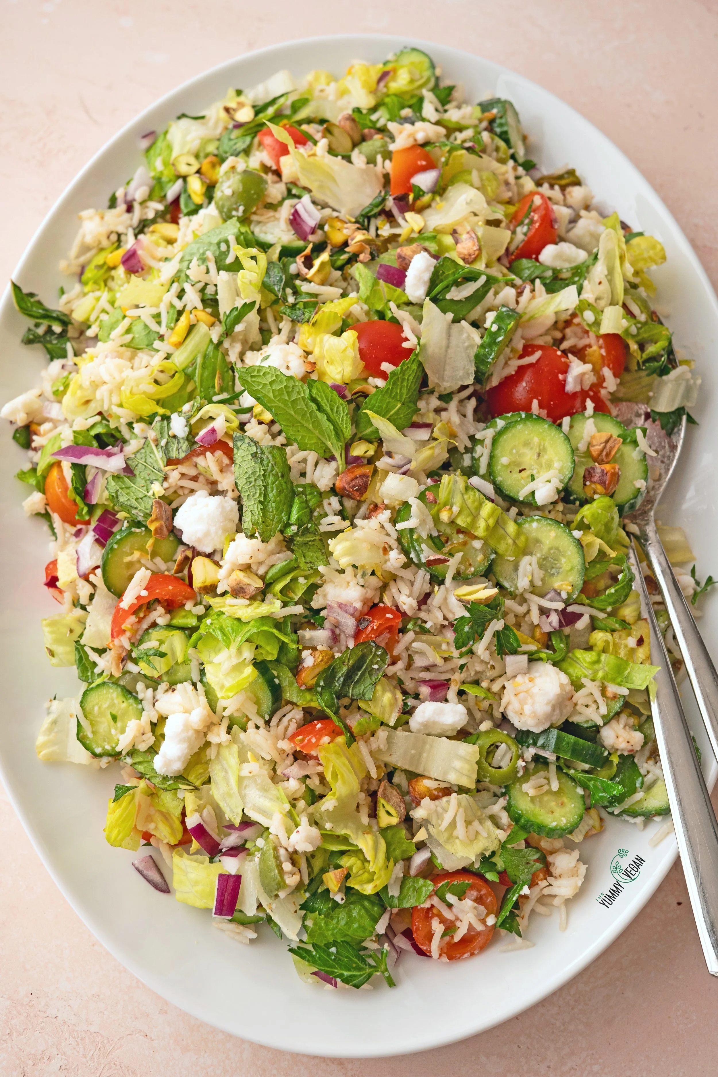 Rice Pilaf & Feta Salad — The Yummy Vegan