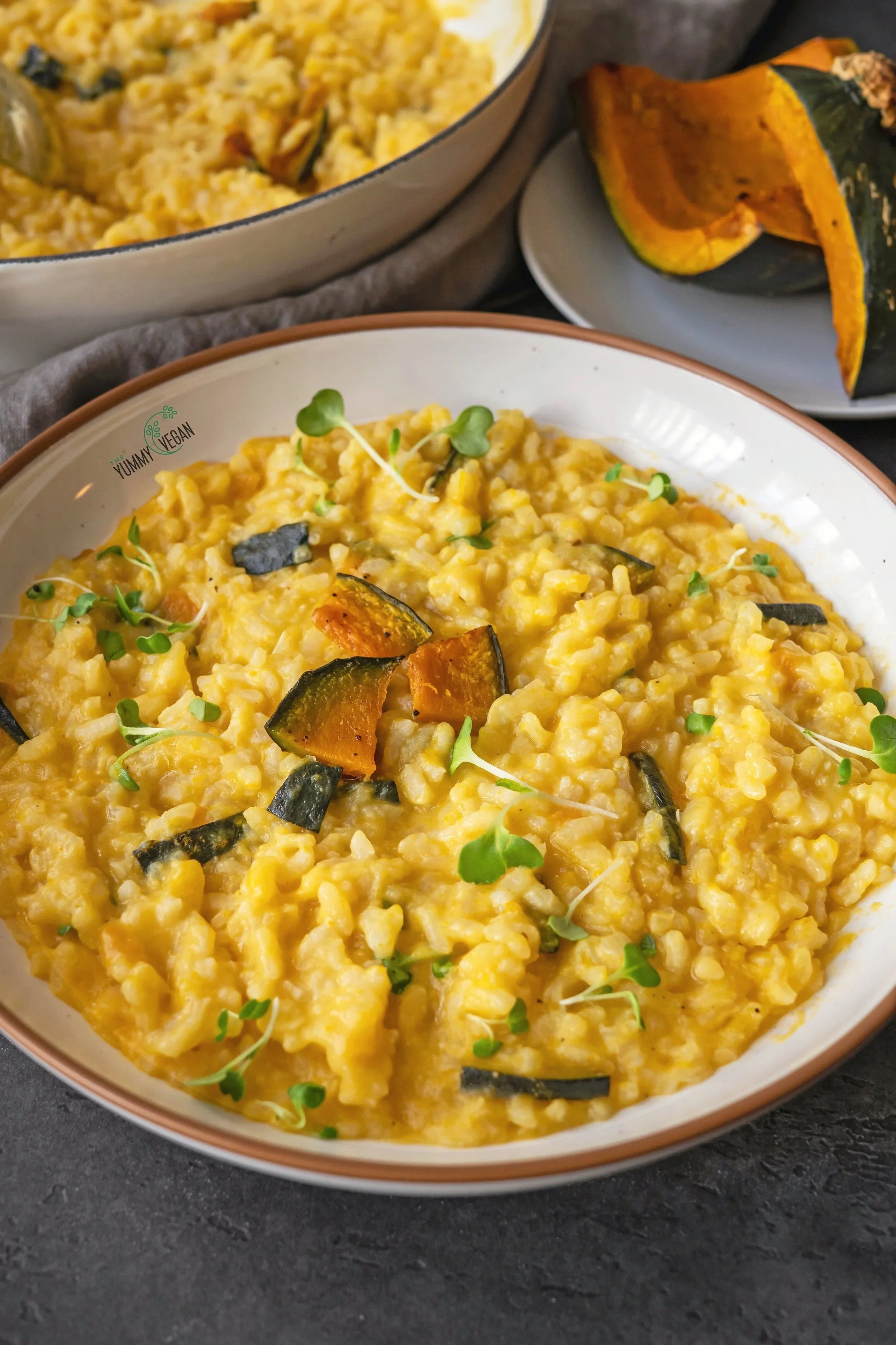 Kabocha Miso Risotto — The Yummy Vegan