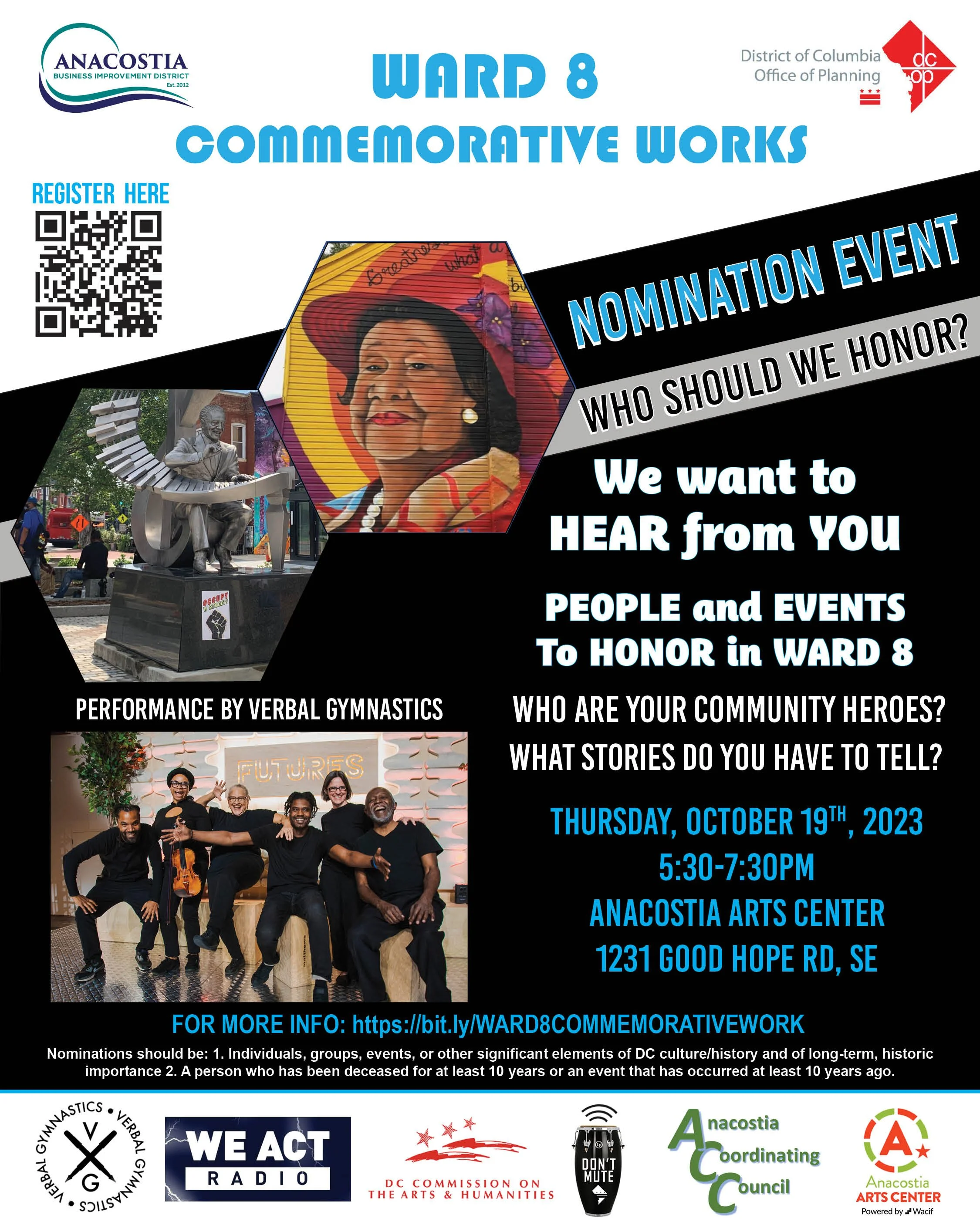 Ward 8 Commemorative Work Project — ANACOSTIA BID