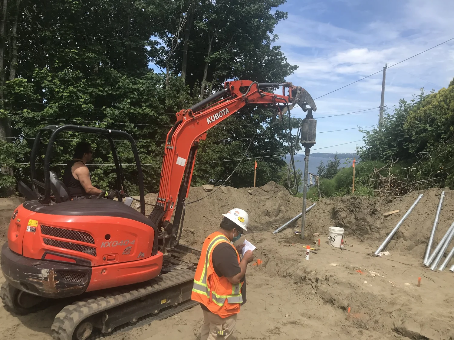 Helical Pile Foundations - Seattle - Sound Earth Anchors — NEWPORT WEST LLC