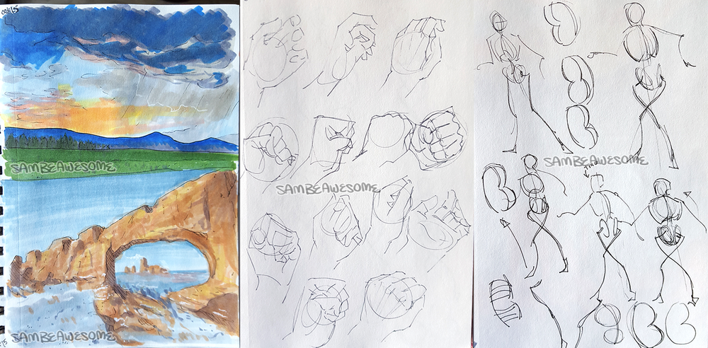 How to Start (and Finish) a Sketchbook — SamBeAwesome