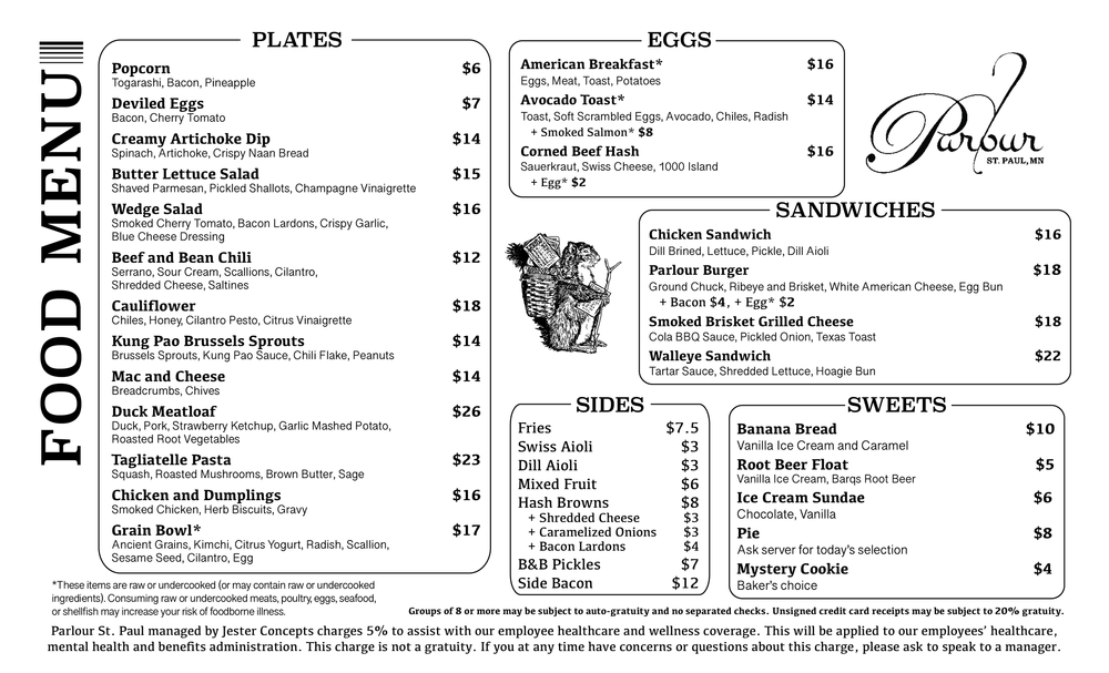 Locations - St. Paul — Parlour Bar