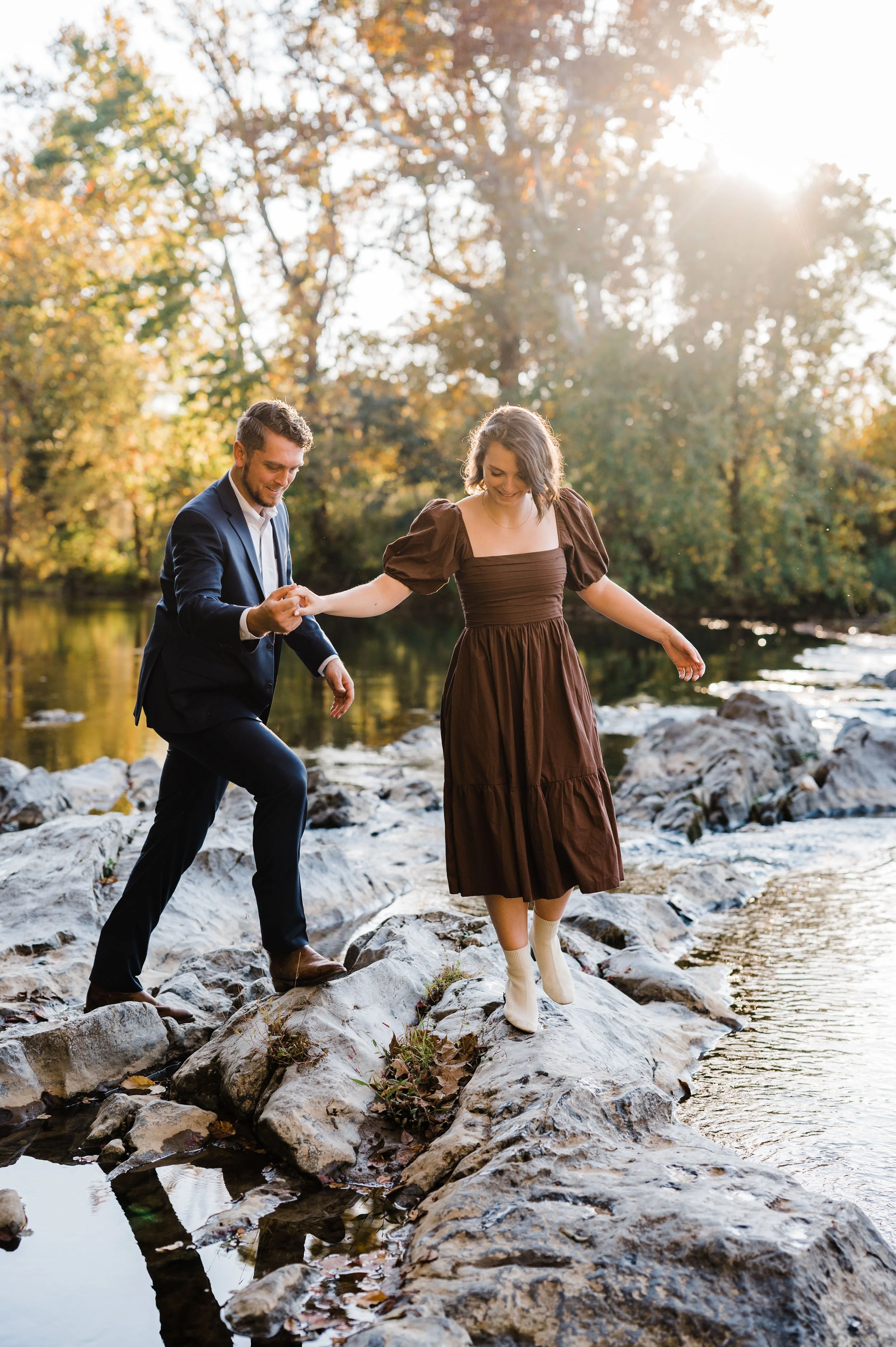 A Roanoke Virginia Engagement Photoshoot - Caroline & Alex