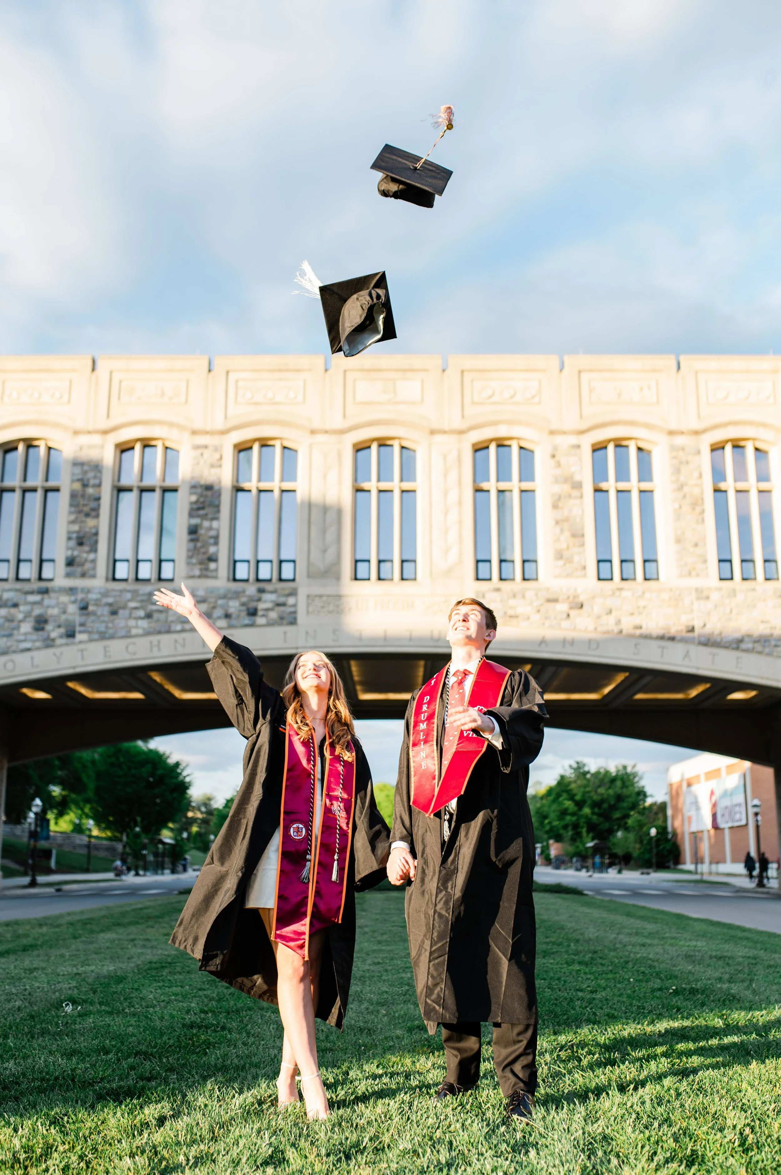 Graduation Session at Virginia Tech - Jessica & Jackson