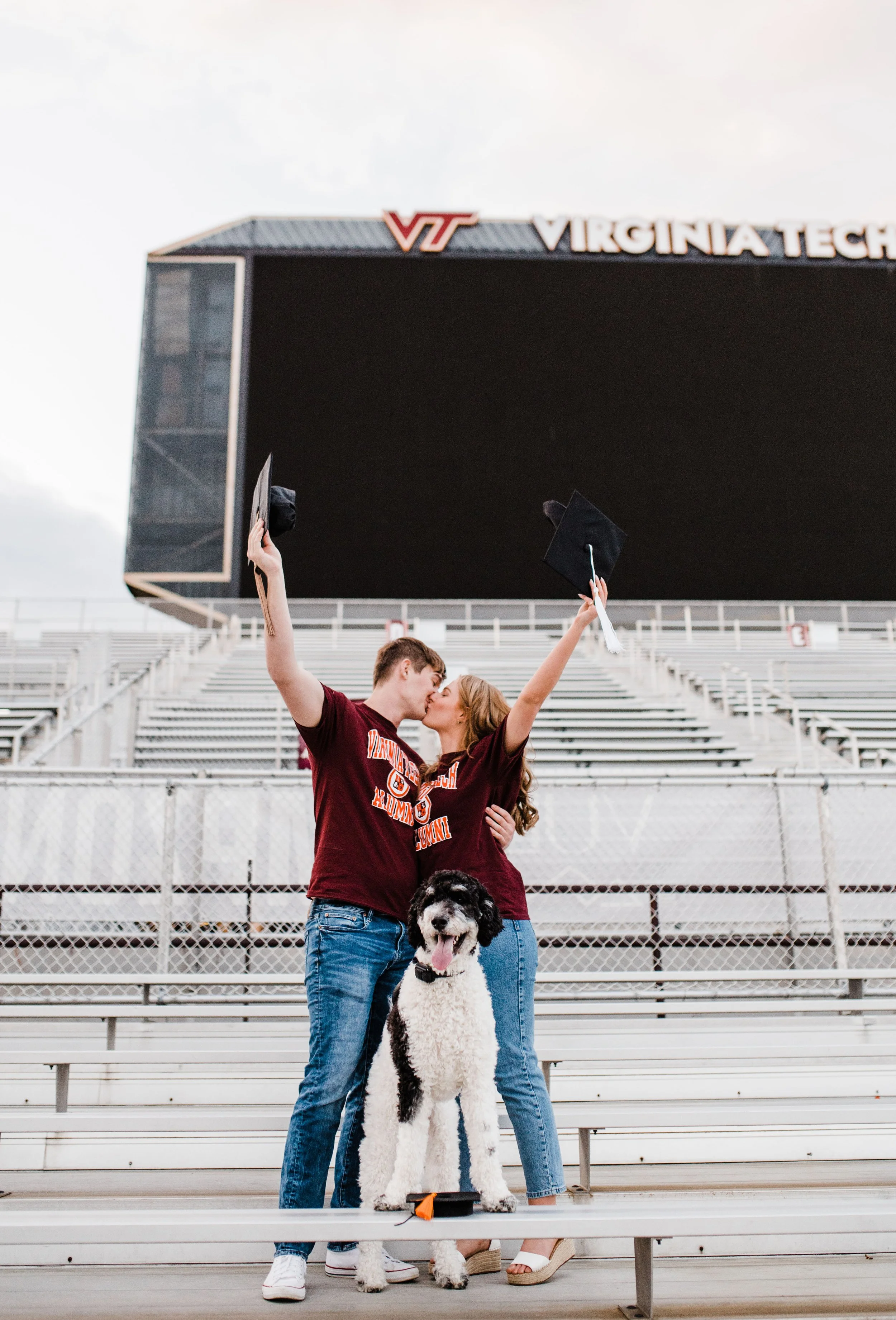 Graduation Session at Virginia Tech - Jessica & Jackson