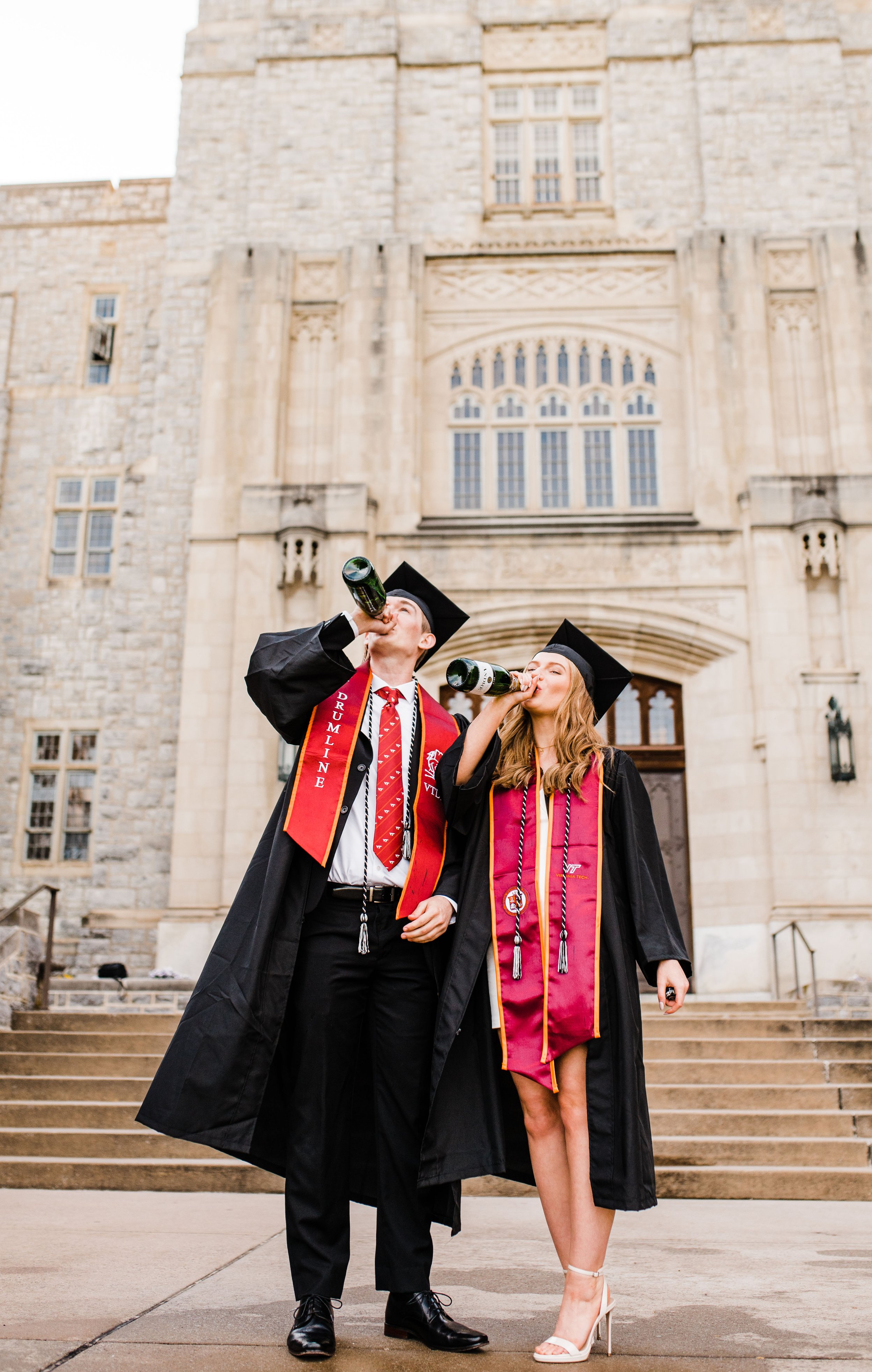 Graduation Session at Virginia Tech - Jessica & Jackson