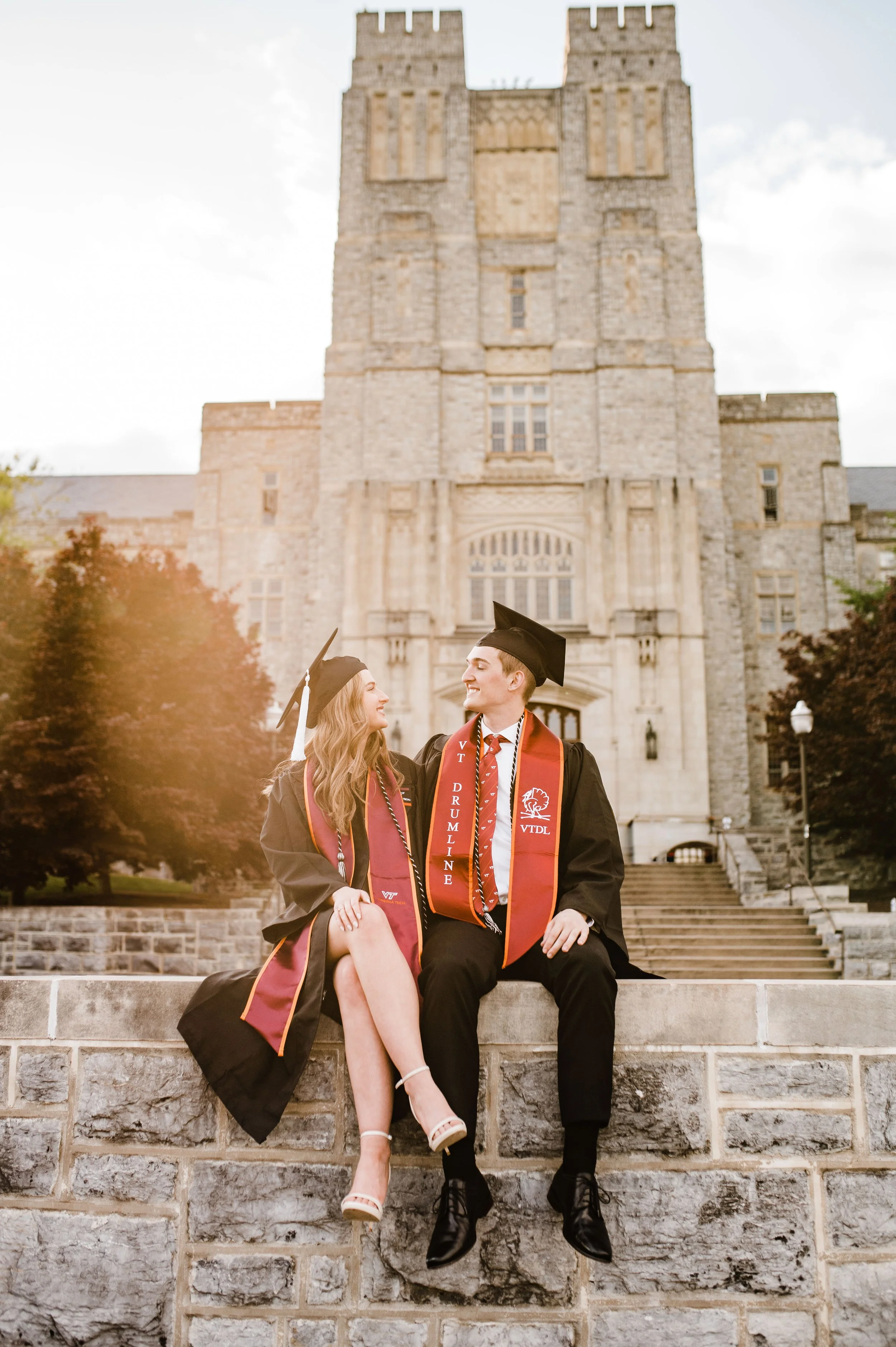 Graduation Session at Virginia Tech - Jessica & Jackson
