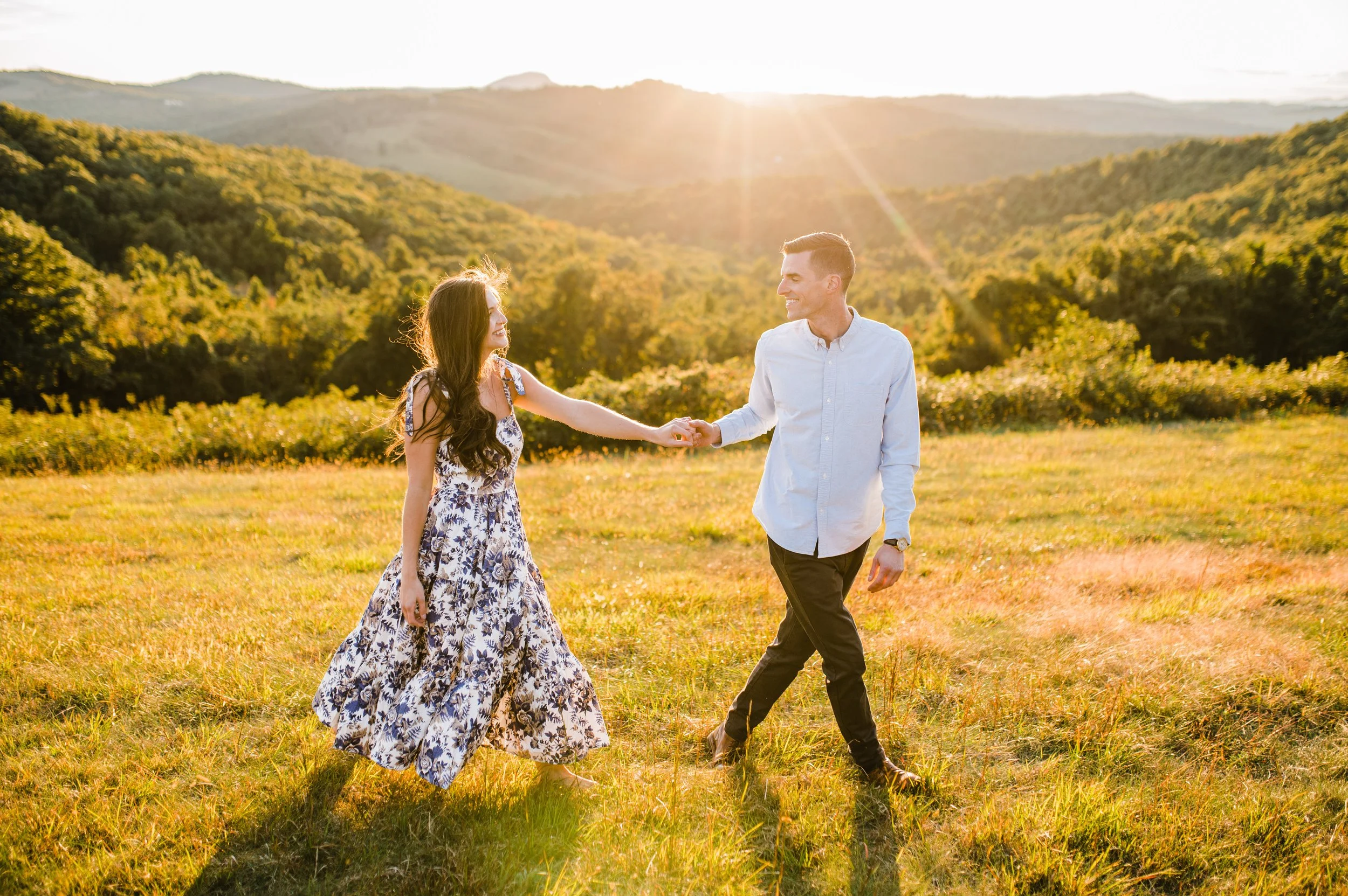 A Blue Ridge Parkway Engagement Session - Allie & Sean