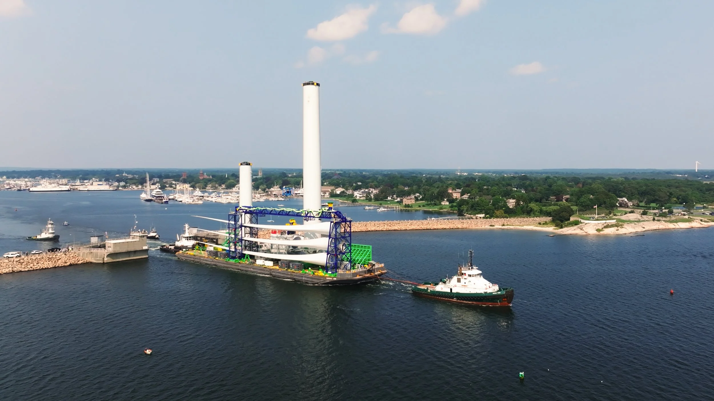 Vineyard Wind's First Turbine Departs New Bedford Marine Commerce ...