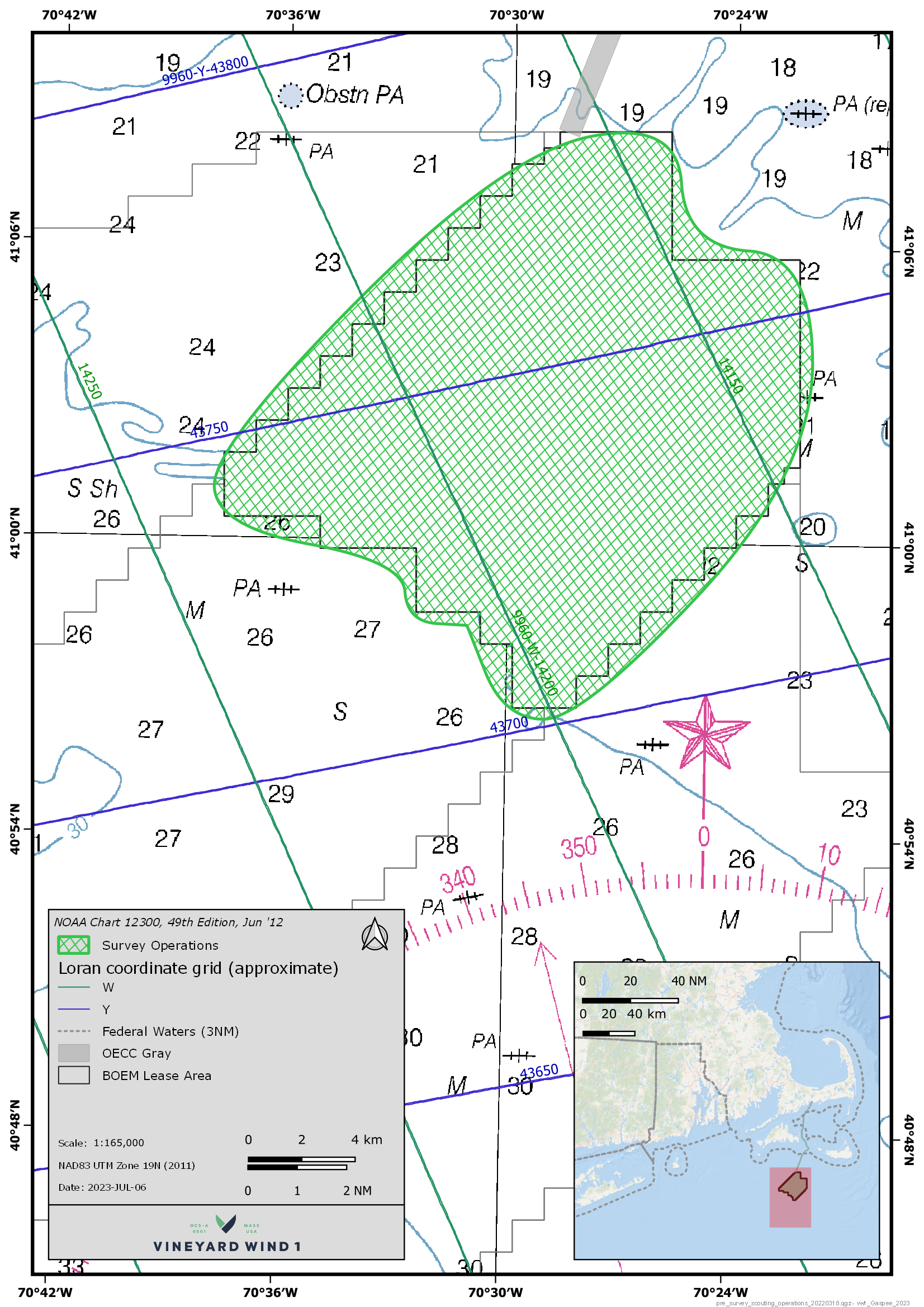INTER-ARRAY CABLE ROUTE PRE-LAY GRAPNEL RUN (#88) — Vineyard Wind
