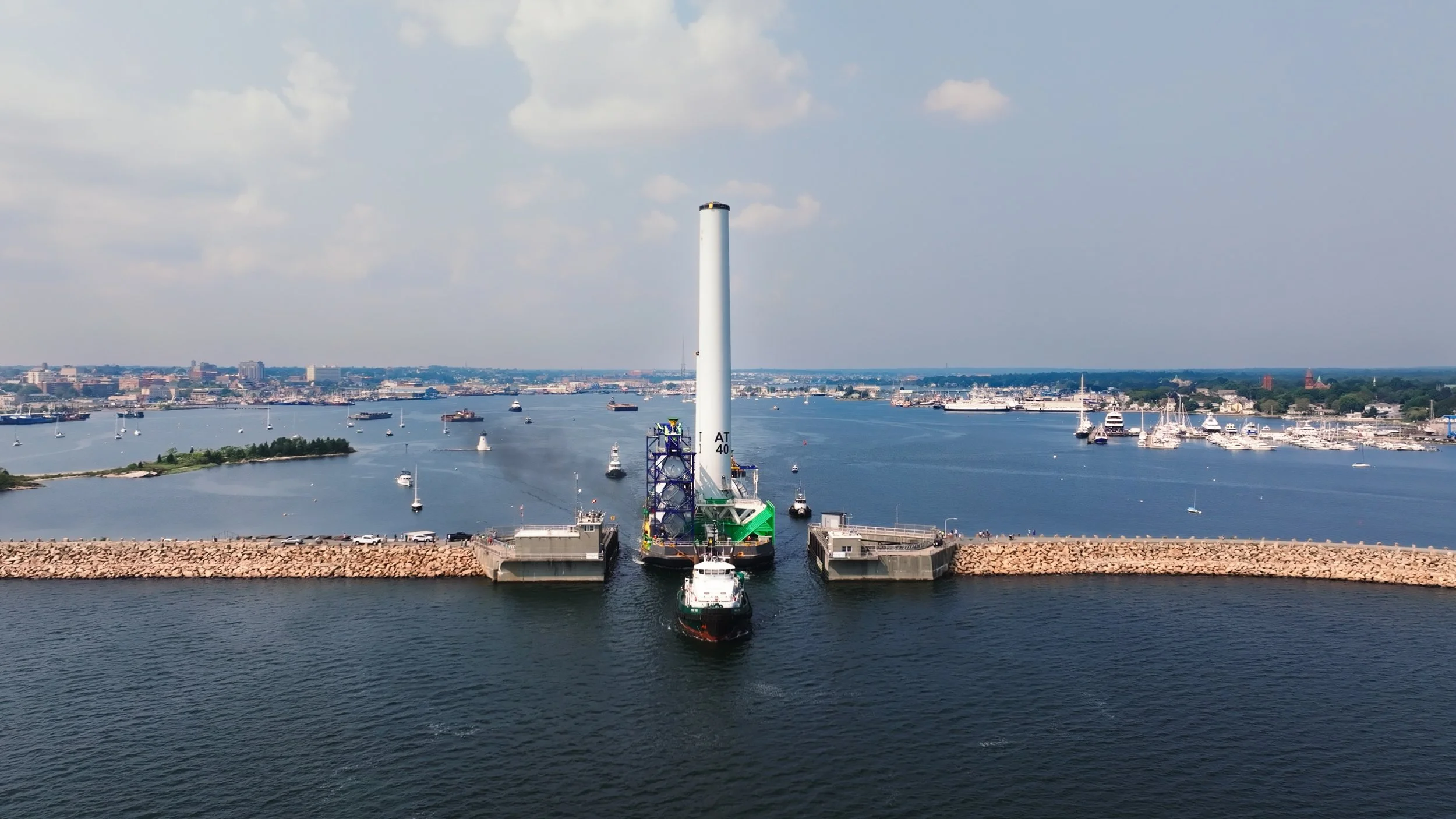 Vineyard Wind's First Turbine Departs New Bedford Marine Commerce ...