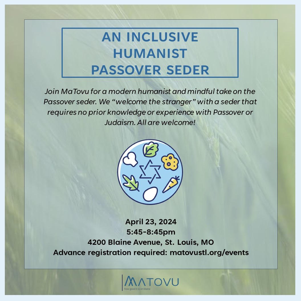 An Inclusive Humanist Passover Seder — MaTovu An Inclusive Humanist Passover Seder — MaTovu