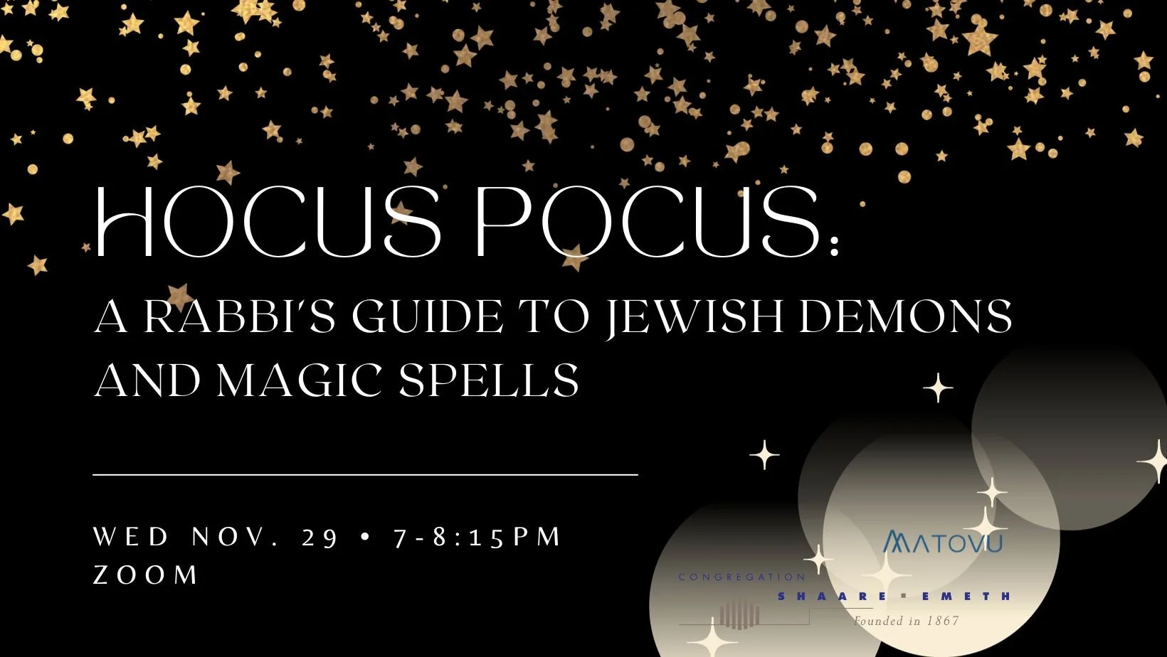 Hocus Pocus: A Rabbi's Guide to Jewish Demons and Magic Spells — MaTovu