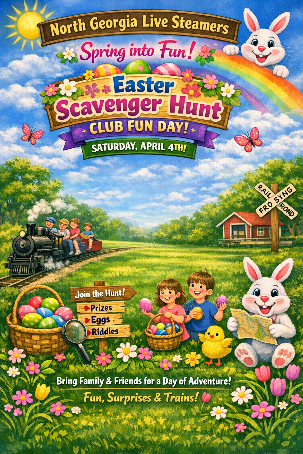 Easter Scavenger Hunt Club Fun Day Survey — North Georgia Live Steamers
