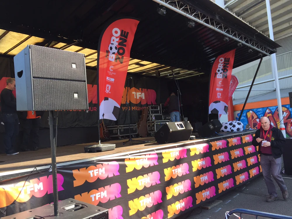 Middlesbrough FC Fan Zone — Stage Hire Solutions, Mobile Stage Hire ...