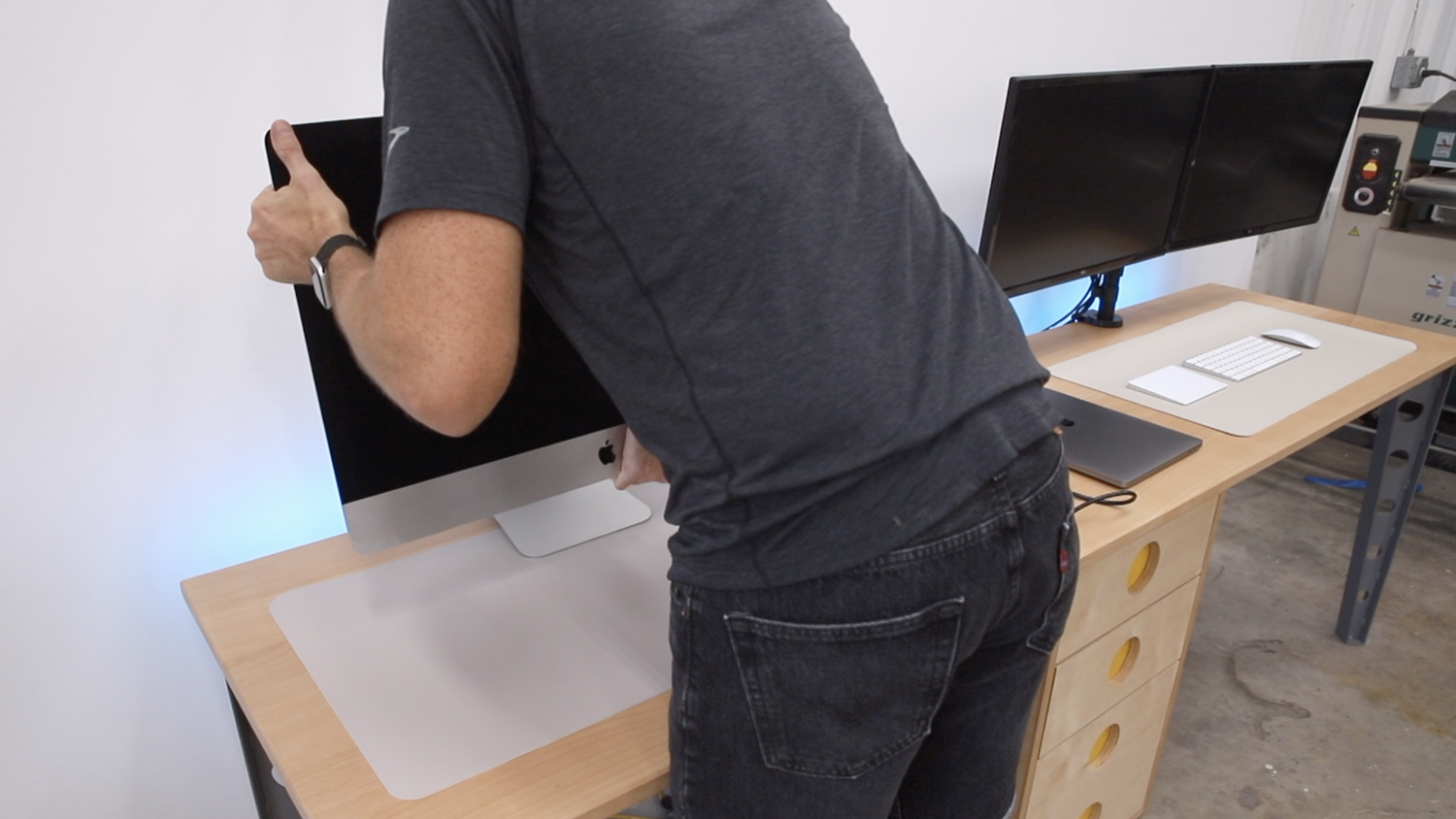 DIY Two Person Dual Workstation Dream Desk — Jonny Builds