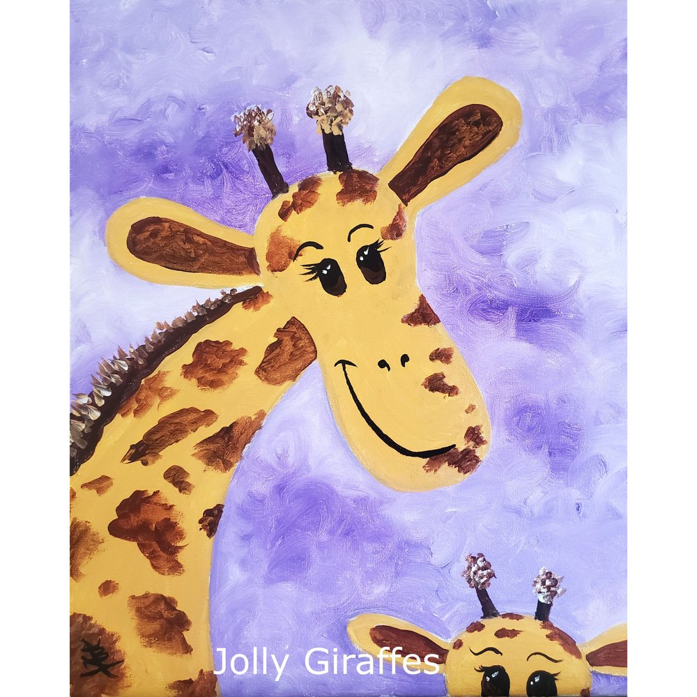 Giraffe Painting For Kids